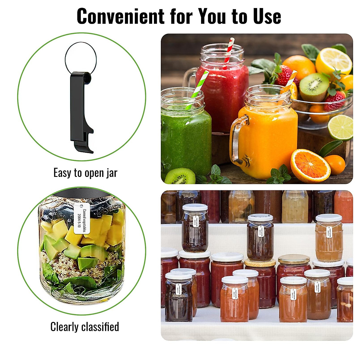 Kakdsoip Electric Mason Jar Vacuum Sealer Kit Upgrade to Auto-Stop Mason Jar Vacuum Sealer for Regular Mouth and Wide Mouth Mason Jars