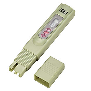 uxcell TDS-3 PPM Conductivity Meter Digital Tester for Ro Water Aquarium Pool Green