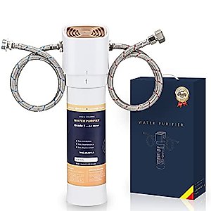 Under Sink Water Filter System,Water Filtration System,NSF/ANSI Certified Direct Connect Under Counter to Kitchen Faucet,Drinking Water Filter 0.5 Micron Reduces 99.99% Lead,Chlorine,Bad Taste,Odor