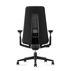 Haworth Fern Office Chair – Ergonomic and Stylish Desk Chair with Breathable Mesh Finish - with Lumbar Support (Coal)