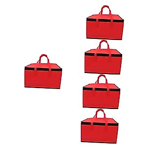 Didiseaon 5pcs Insulation Catering Supplies Hot Camping Insulated Insulated Grocery Reusable Grocery Grocery Backpack Travel Cake Aluminum