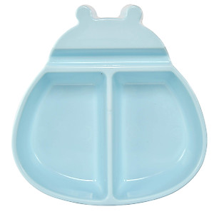 Home-X Ladybug Decorative Snack Dish and Phone Stand, Handy Candy Dish and Fruit Bowl, Perfect Snack Organizer Tray for Kids, Pistachio Sunflower Bowl with Shell Storage, Reusable Plastic Bowl, Blue