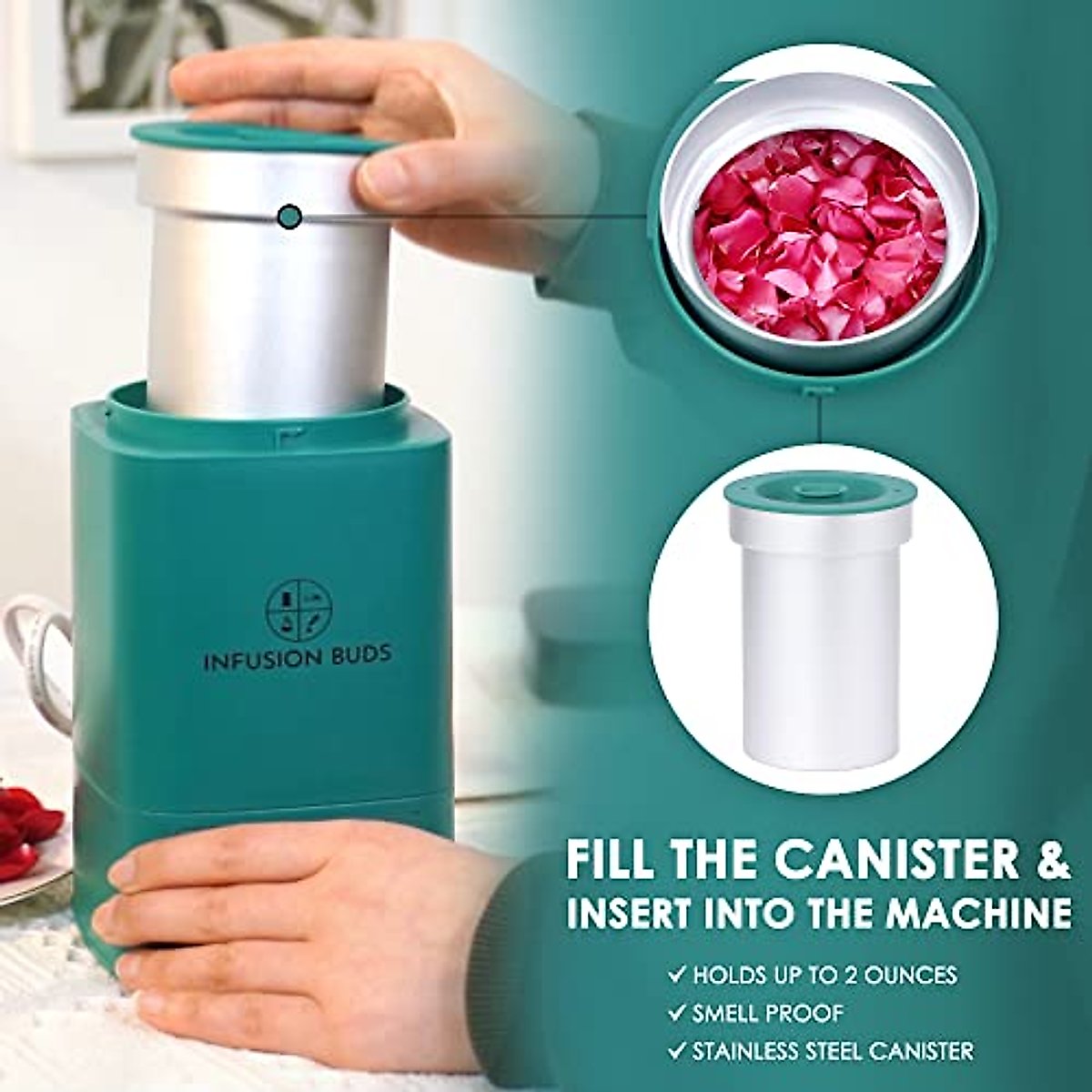 Decarboxylator Machine For Herbs- Decarb Box with Smell Proof Canister. Decarb Machine Magically Activates Herbs for Infusion of Butters, OIls and Tinctures - Odorless and Easy To Use- eBook Included!