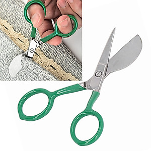 Carpet Cutter, Easy To Grip Ergonomic Handle Stainless Steel Duckbill Shaped Tufting Carpet Scissors for Decal Work for Rug Making