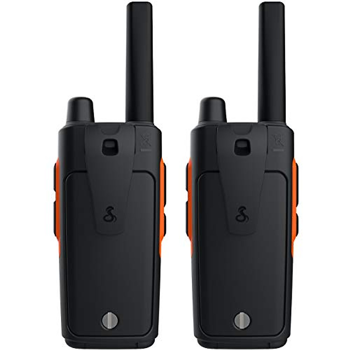 Cobra RX680 Waterproof Walkie Talkies for Adults - Rechargeable, 60 Preset Channels, Long Range 38-Mile Two-Way Radio Set (2-Pack),Black and Orange