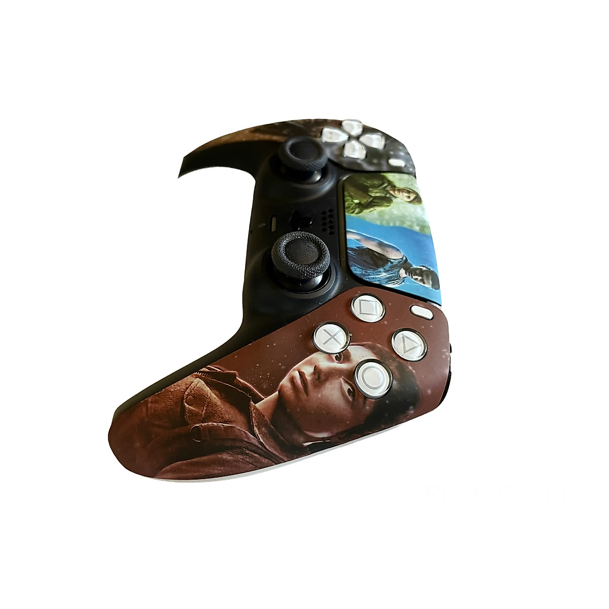 TLOU2 Fan Art Foursome Replacement Front Housing Shell Faceplate and Touchbar for PS5 Controller