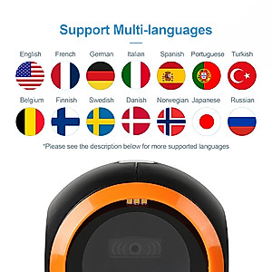 BizPal Hands-Free Desktop 1D & 2D Barcode Scanner, Omnidirectional Automatic USB Barcode Reader, Adjustable Screen Scanning, Plug and Play, Suitable for Supermarket, Restaurant, Retailers, BSC-4000
