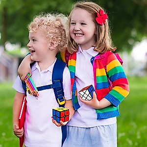 Speed Cube Set, Puzzle Cube,9 Pack Magic Cubes Pyraminx Pyramid + 2x2 + 3x3 + 4x4 + Megaminx + Mirror + Mini 3x3 + Skewb + Fenghuolun Puzzle Cube Toy for Kids & Adults