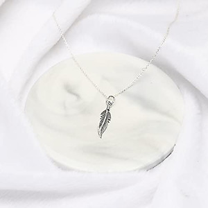 AeraVida Tribal Feather .925 Sterling Silver Pendant