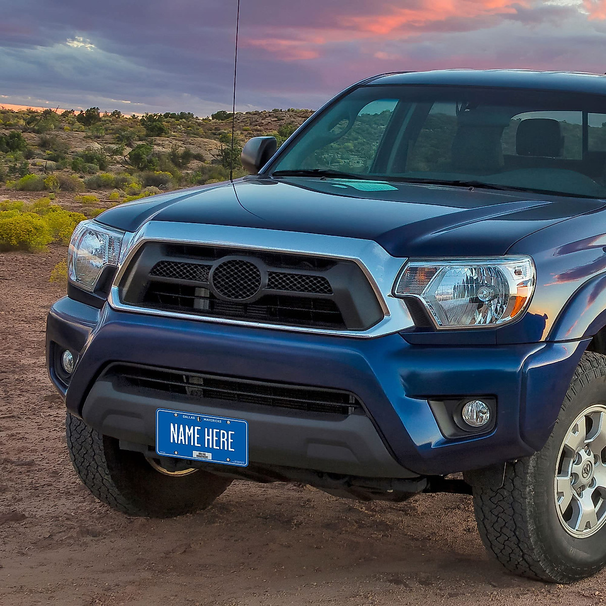 Rico Industries NBA Basketball Dallas Mavericks Personalized Metal Auto Tag 8.5" x 11" - Great for Truck/Car/SUV