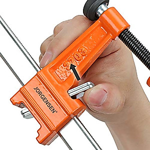 Jorgensen 2-pack Medium Duty Steel Bar Clamp Set with 600 lbs Load limit, 24-inch