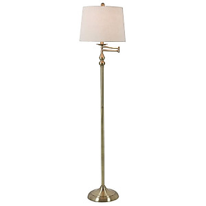 Decor Therapy Tara Metal Floor Lamp with Swing Arm