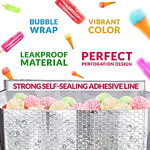 ABC PACK & SUPPLY 5 Pack Silver Foil Insulated Box Liners 10 x 10 x 10 inches. Shipping Boxes for Frozen Food, Odorless Insulated Containers. Leakproof Cold Shipping Boxes for Frozen Fish, Meat