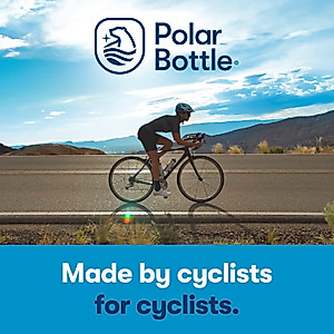 Polar Bottle Breakaway Insulated Water Bottle - BPA Free, Cycling & Sports Squeeze Bottle (Tartan - Bonfire Red/Orange, 20 Oz)