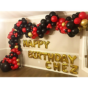 KADBANER Red balloons,12-inch latex balloons 50 pcs, wedding, birthday party, baby shower, Christmas party decorations