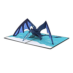 Lovepop Game of Thrones Pop Up Card, The Night King and Viserion, 3D Card, Birthday Card, Father's Day Card, Greeting Card