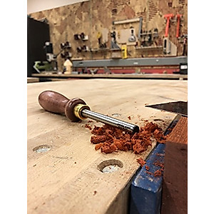 DFM Tool Works Cabinet Scraper Burnisher Tool – MADE IN USA – with Hard Maple Handle and Super Hard High Speed Steel Rod