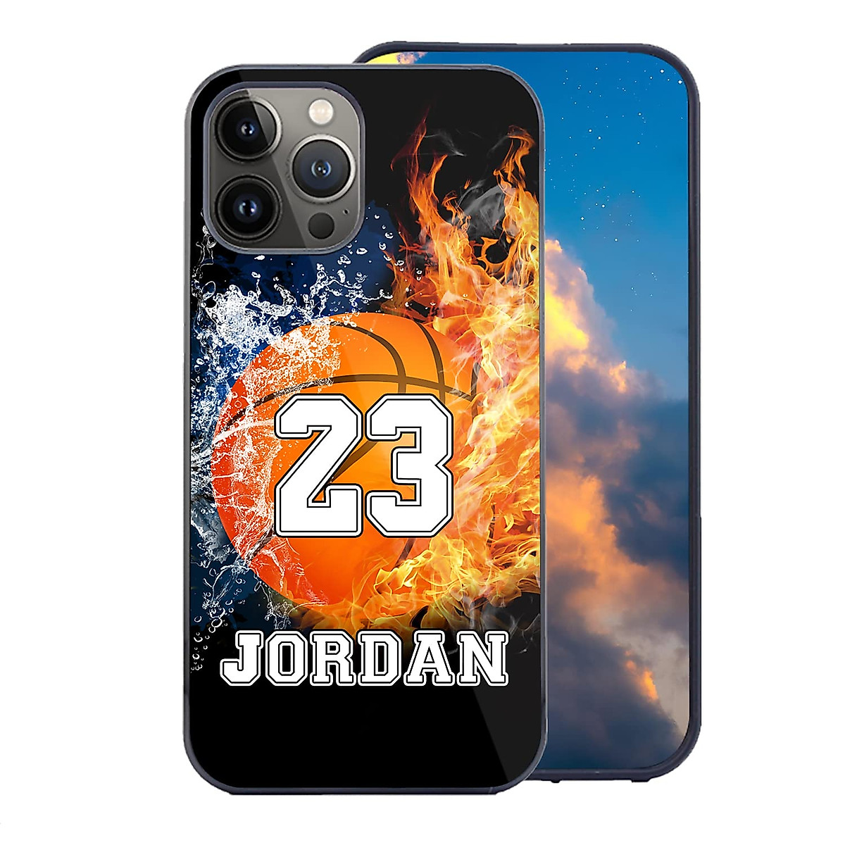 Custom Basketball Design with Your Own Name and Number Rubber Cover Phone case for iPhone 15 14 11 12 13 Pro Max Mini XR XS Max 8 Plus SE 2 6S PLUS 5S