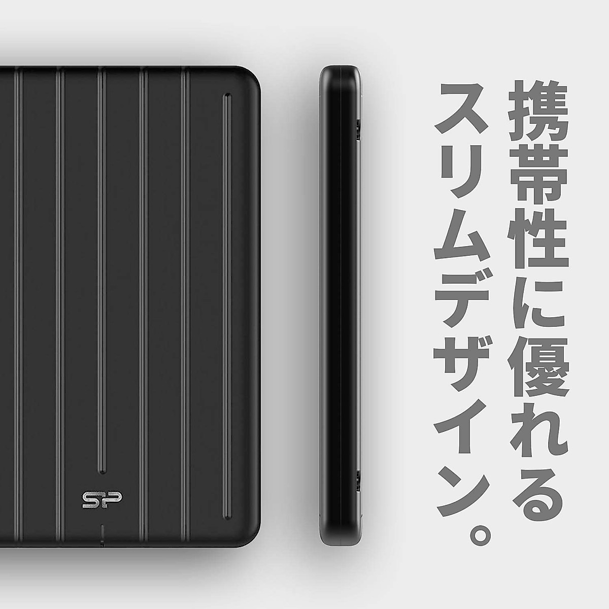 Silicone Power B75pro External SSD 2TB USB 3.1 Gen2 Type-C High Speed Transfer Read: 520MB/s Shockproof PS4 Operation Confirmed