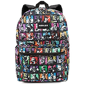 Roblox Backpack Video Game Characters Black Rucksack 17.3”
