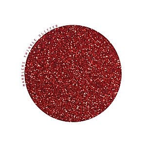 MARBLERS Twinkle Face & Body Glitter [Santa Red] 0.18oz (5g) | Fine | Non-Toxic | Vegan | Cruelty-Free | Ethically Sourced | Festival Makeup | Eye, Hair, Nail, Eyeshadow | Cosmetic Grade