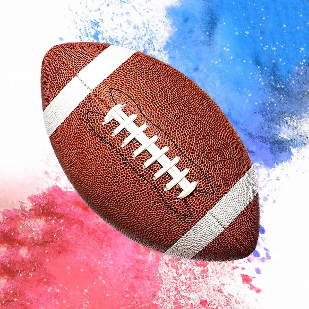 Simply Health Gender Reveal Football Closes Firmly and Non Transparent with Both Pink and Blue Powder. Hugh Colorful Powder Puff for The Best Gender Reveal Party Surprise