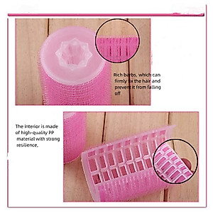 Plastic Hair Rollers Curlers Bangs Self-Adhesive Hair Volume Hair Curling Styling Tools Magic Women DIY Makeup Tools Pink