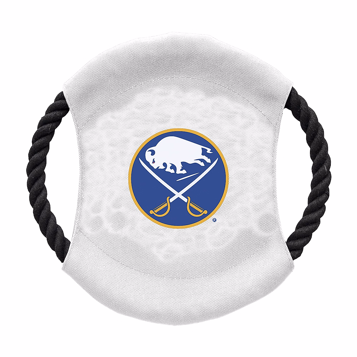 Littlearth Buffalo Sabres NHL Sock Monkey and Flying Disc Pet Toy Combo Set