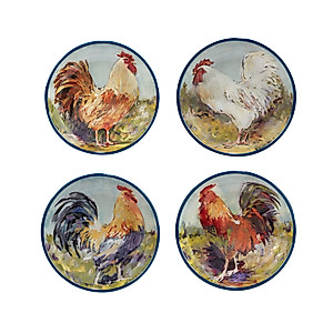 Certified International Rooster Meadow 36 oz. Soup/Cereal Bowls, Set of 4