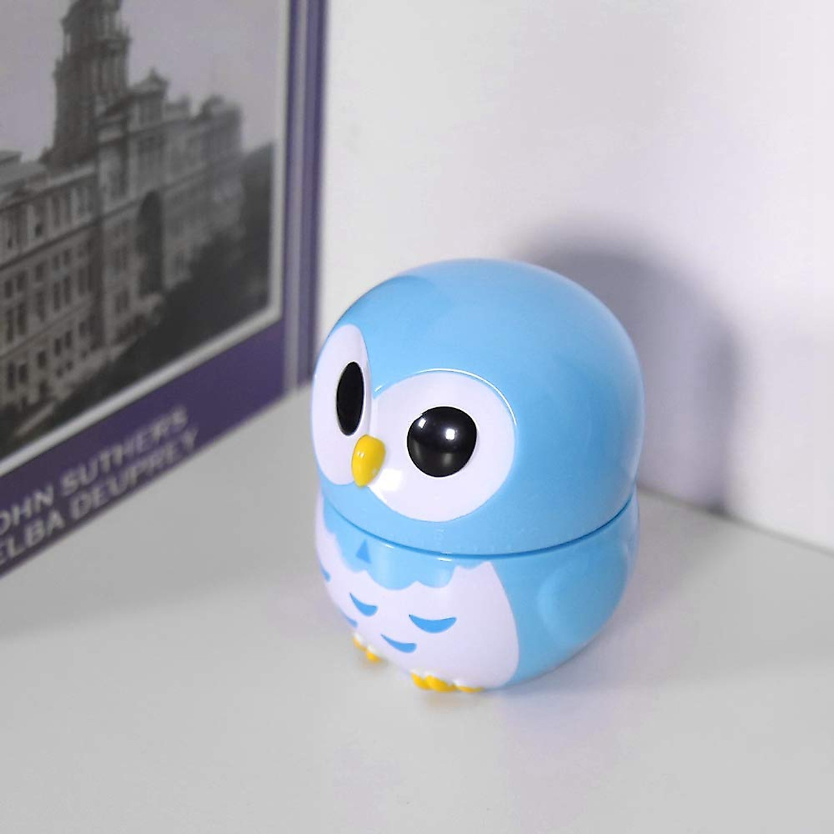 Cooking Timer, Cute Owl Shape Timer, 1-55 Minutes Kitchen Timer Egg Timer Loud Alarm Mechanical Timer for Baking Frying Cooking Eggs Cookies Cakes Games Sports(Blue)