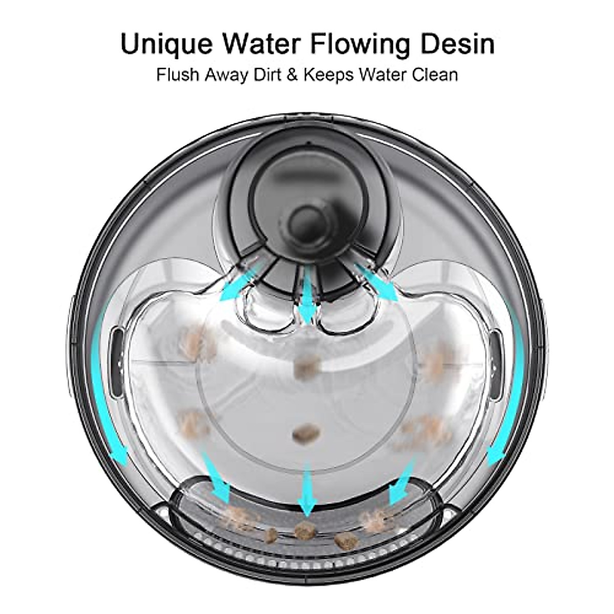 NPET DF10 Dog Water Fountain, 170oz/1.3Gallon/5L Large Automatic Pet Water Dispenser Dog Water Bowl with Cleaning Kit, Replacement Filter for Cat, Dogs, Multiple Pets