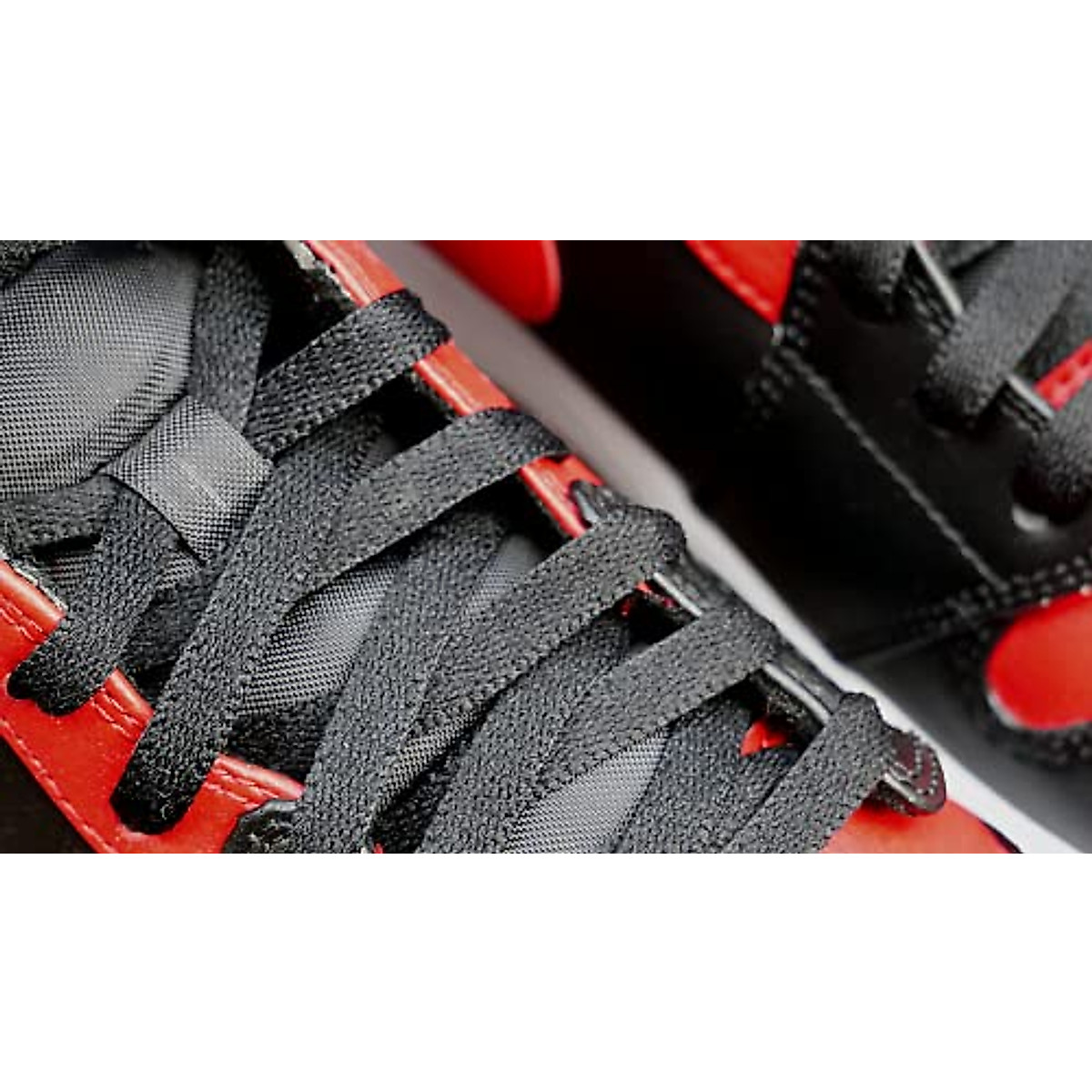 Proof Culture | Compatible with Jordan 1-8 Laces | Premium Flat Black Cotton Shoe Laces Replacement for Jordan Laces and Air Force Laces (Black, 54")