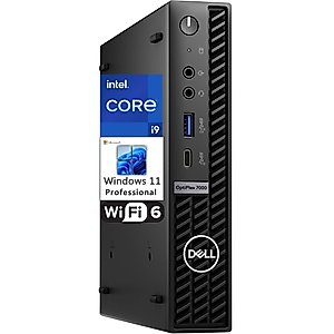 Dell OptiPlex 7000 Micro Form Factor MFF Business Desktop Computer, 12th Intel 16-Core i9-12900 up to 5.1GHz, 16GB DDR5 RAM, 1TB PCIe SSD, WiFi 6, Bluetooth, Keyboard & Mouse, Windows 11 Pro