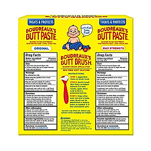 Boudreaux's Butt Paste Complete Rash Kicking Kit, Diaper Rash Cream Ointments for Baby & Applicator