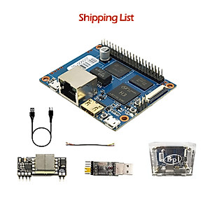 Banana Pi BPI-P2 Zero Allwinner H3 Single Board Computer with Quad-core Cortex-A7 CPU Mali400MP2 GPU Onboard 512MB DDR 3 SDRAM 8GB eMMC 100M LAN for IoT Development Support Android Linux