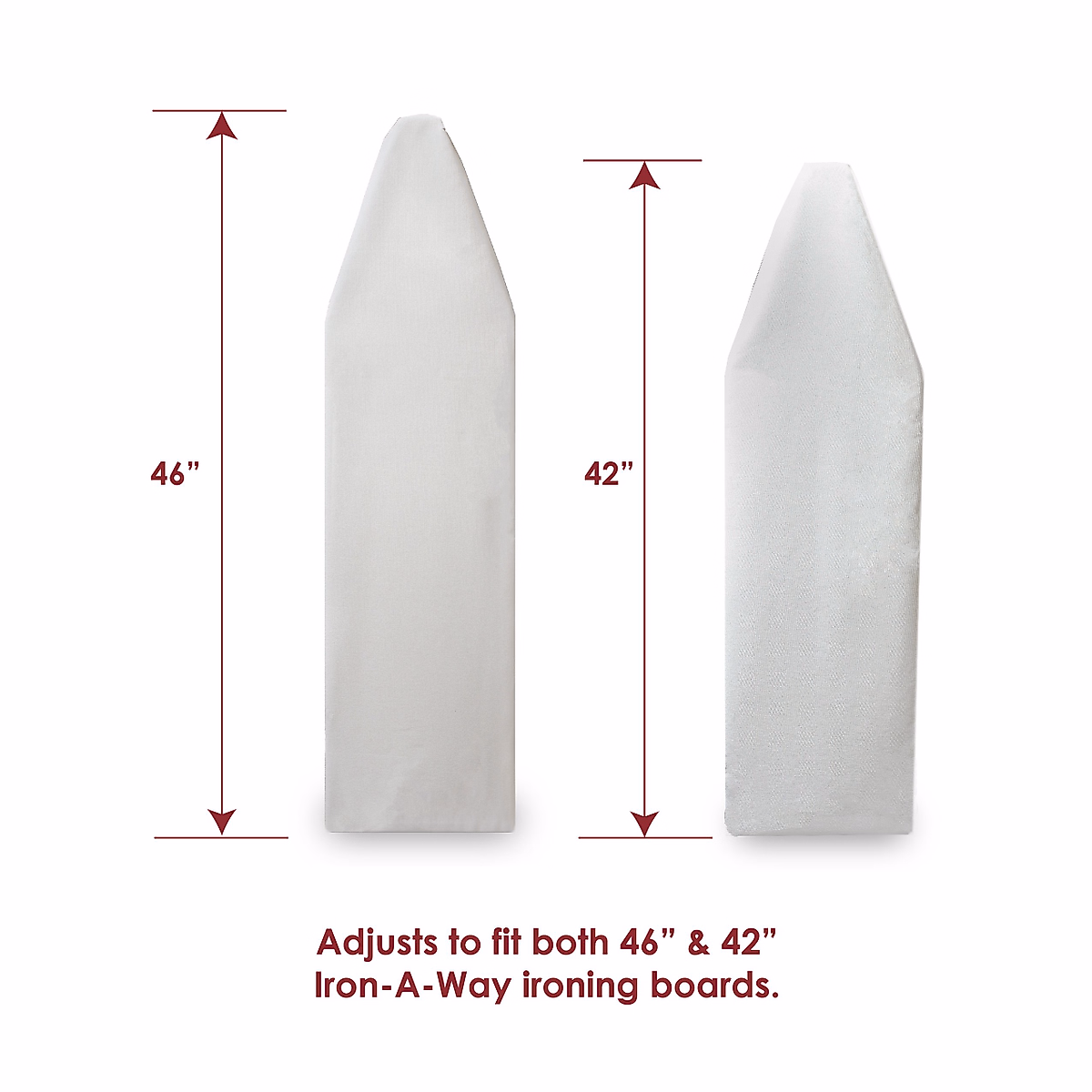 Handi-Press Iron-A-Way Ironing Board Replacement Cover and Pad, Cool Grey