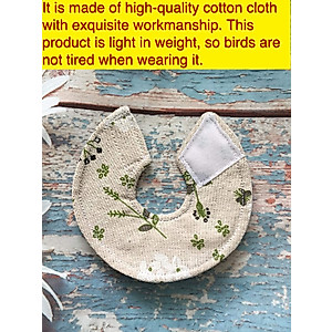 Bird Collars,Adjustable Recovery Collar Parrot Elizabeth Collar for Feather Plucking Feather Protector Shield with Soft Padded Cotton Neck Cone Anti-bite Anti-Licking Wound Healing (5XL,Flower)