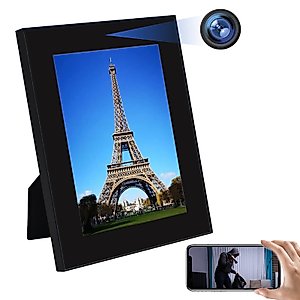 VANCHEER Hidden Camera Photo Frame WiFi Spy Cameras 1080P HD for Home Security Wireless Small Nanny Cam with Motion Detection, Remote View for Indoor Surveillance No Audio Function