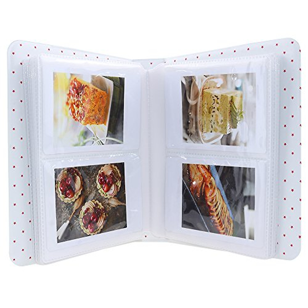 Ablus 64 Pockets Mini Photo Album for Fujifilm Instax Mini 7s 8 8+ 9 25 26 50s 70 90 Instant Camera & Name Card (Blue n)