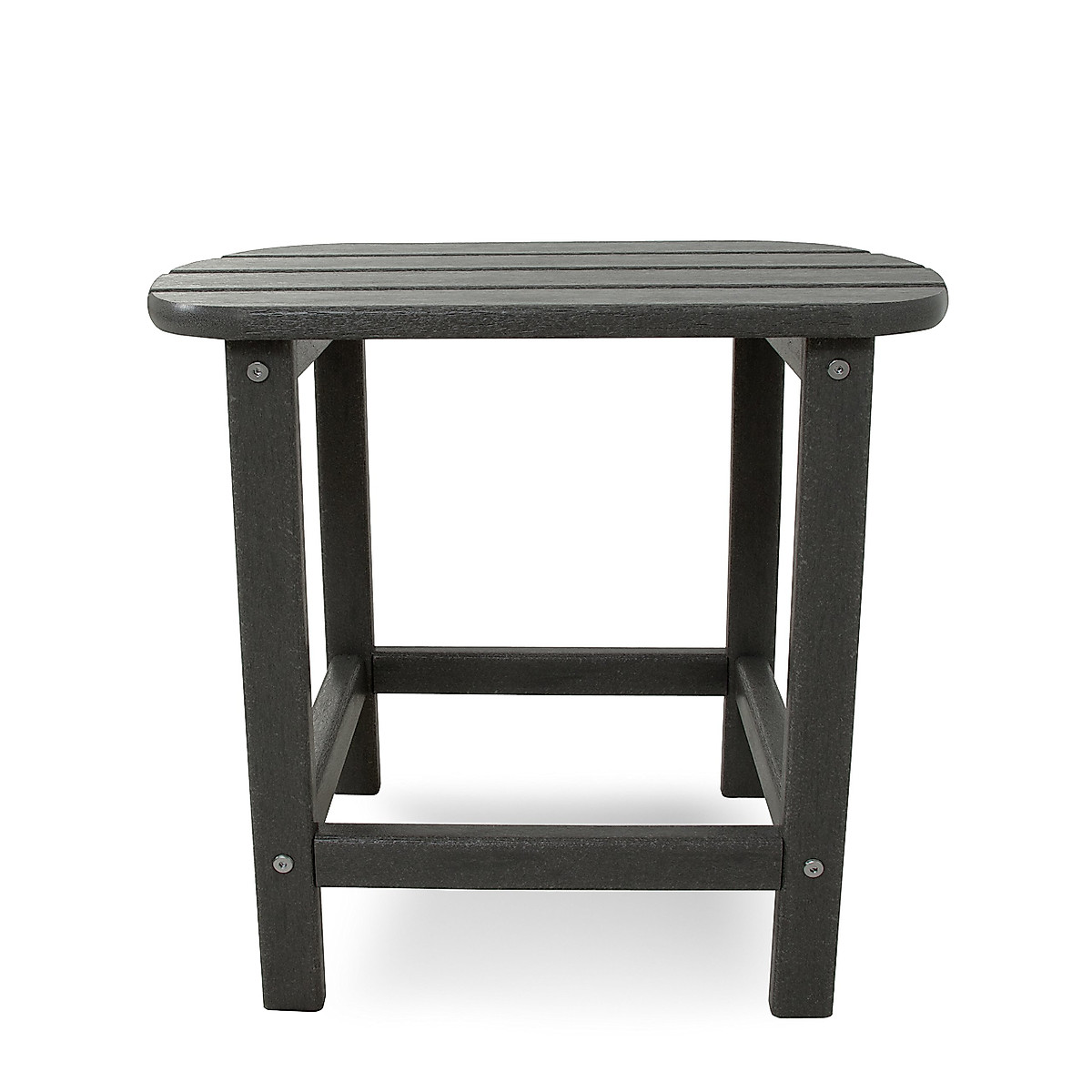 POLYWOOD SBT18GY South Beach 18" Outdoor Side Table, Slate Grey