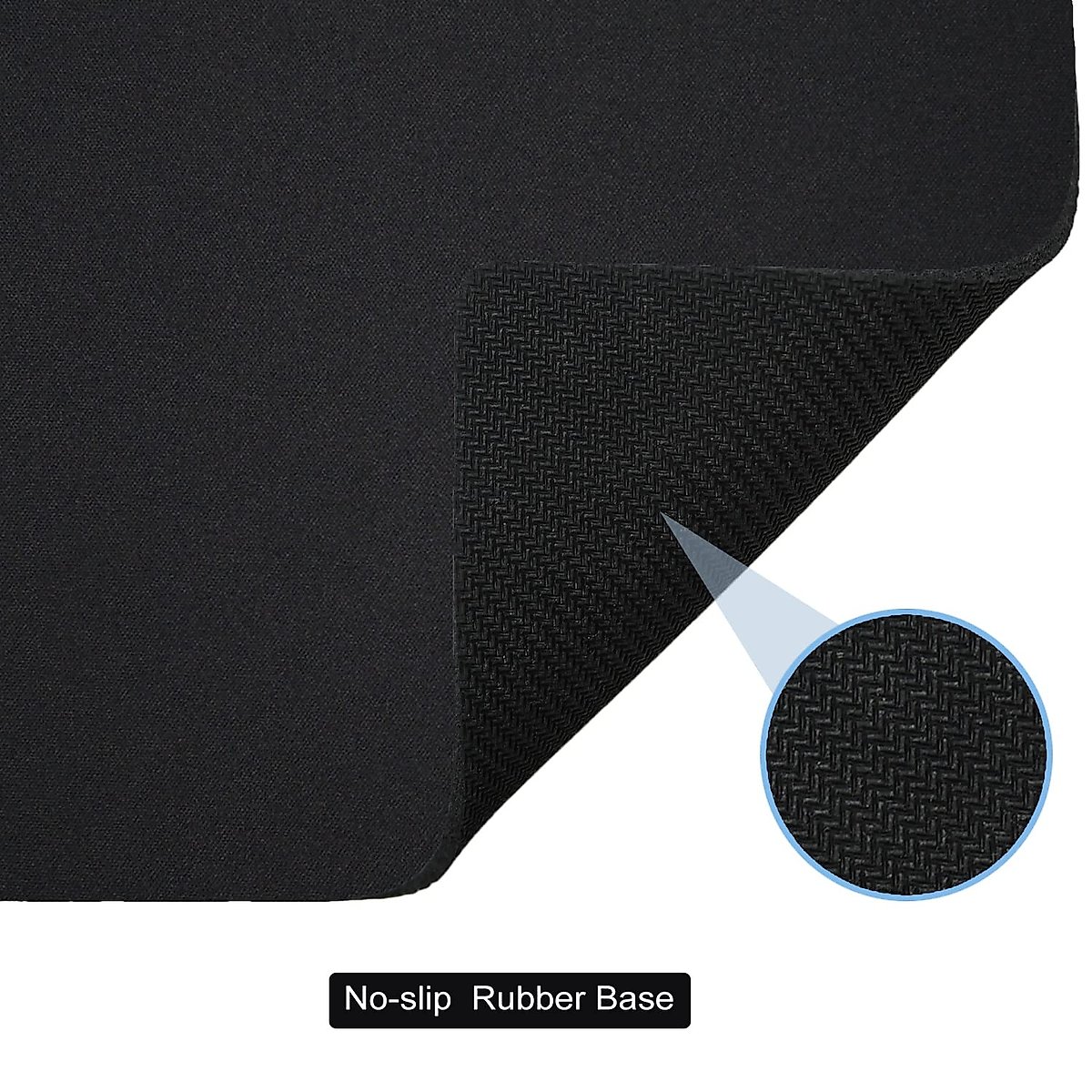 Cyanbone Small Mouse Pad 3 Pack, Mini Mouse Pads for Wireless Mouse and Laptop Computer, Portable Mousepad with Non-Slip Rubber Base & Waterproof Surface - Black -5.5 x 7 in