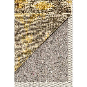 Loloi Dual Grip Felted PAD Area Rug, 2-Feet by 8-Feet, Grey