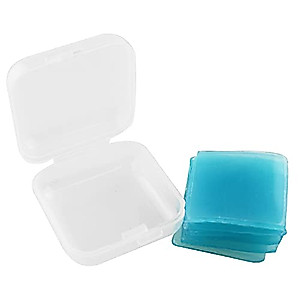 JCBIZ 6 Sets Diamond Painting Square Blue Glue Clay Kit 25x25mm Diamond Painting Glue Clay for DIY Diamond Drawing, Cross Stitch