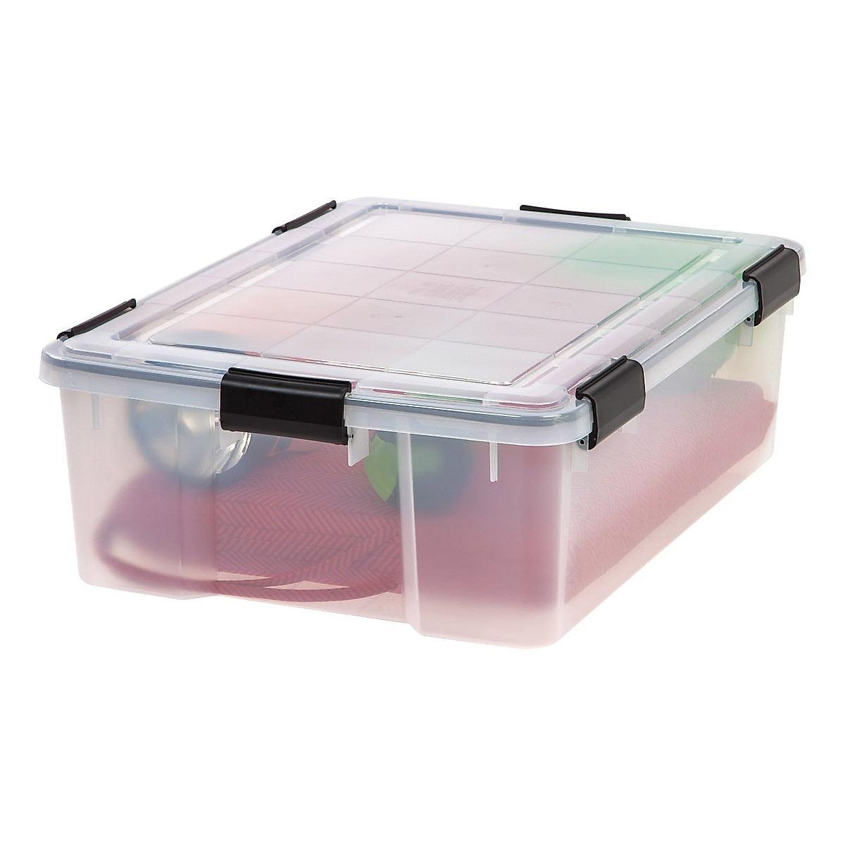 IRIS WEATHERTIGHT Storage Box, 2 Pack, Clear
