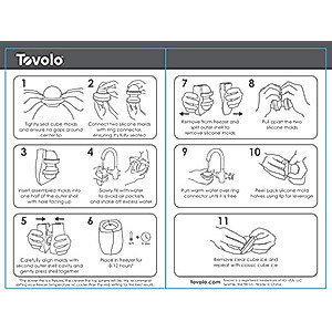 Tovolo Seamless Sphere Ice System, Compact, 2.5 Inch Crystal Clear Spheres - Set of 4 Molds,Black