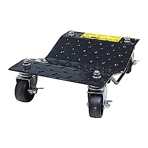 HPDMC 6000lbs Capacity Tire Dolly Wheel Dolly Car Tire Stakes丨4 Pack丨Black