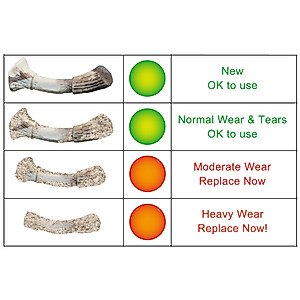 SKYAPUP Dog Chew Toys for Aggressive Chewers: Puppy Teething Toys Long Lasting Nylon Bone for Small Breed - Tough Antler Shape