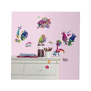 RoomMates DreamWorks Trolls Peel and Stick Wall Decals by RoomMates, RMK3400SCS