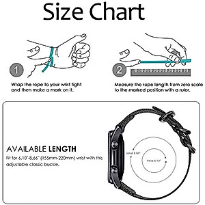 Fintie Bands Compatible with Samsung Galaxy Watch 3 45mm / Galaxy Watch 46mm / Gear S3 Classic/Frontier, Soft Woven Nylon Band 22mm Quick Release Adjustable Replacement Sport Strap, Black