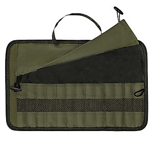 Portable Travel Tableware Storage Bag,Kitchen Cooking Utensil Set Travel Organizer | Multi-Function Cutlery Pouch Holder, Forks Spoons Chopstick Roll for Home Kitchen Traveling Camping Dobooo
